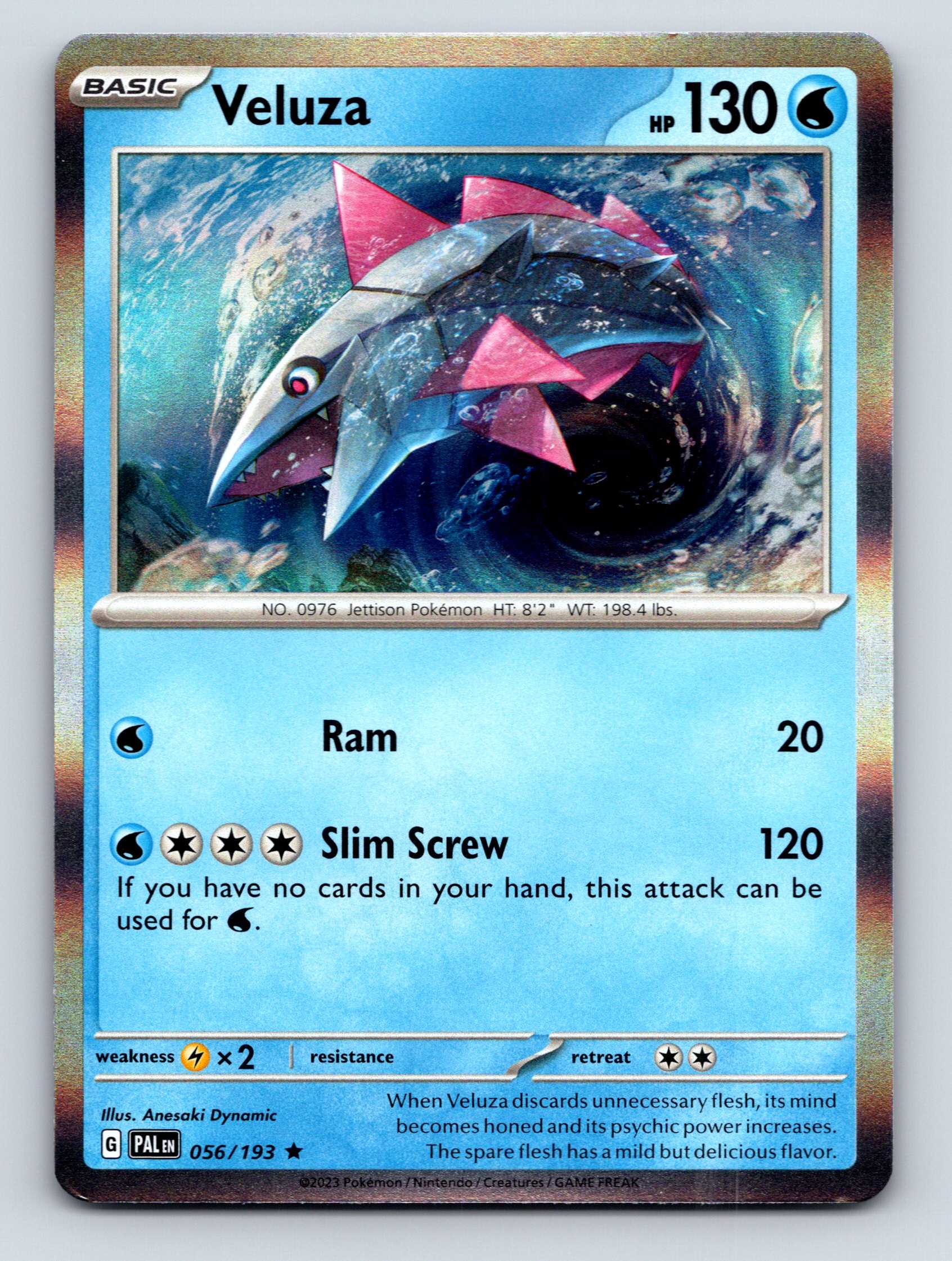 Basic Veluza HP 130 Ram Slim Screw Rarity Blue Water Pokémon | eBay