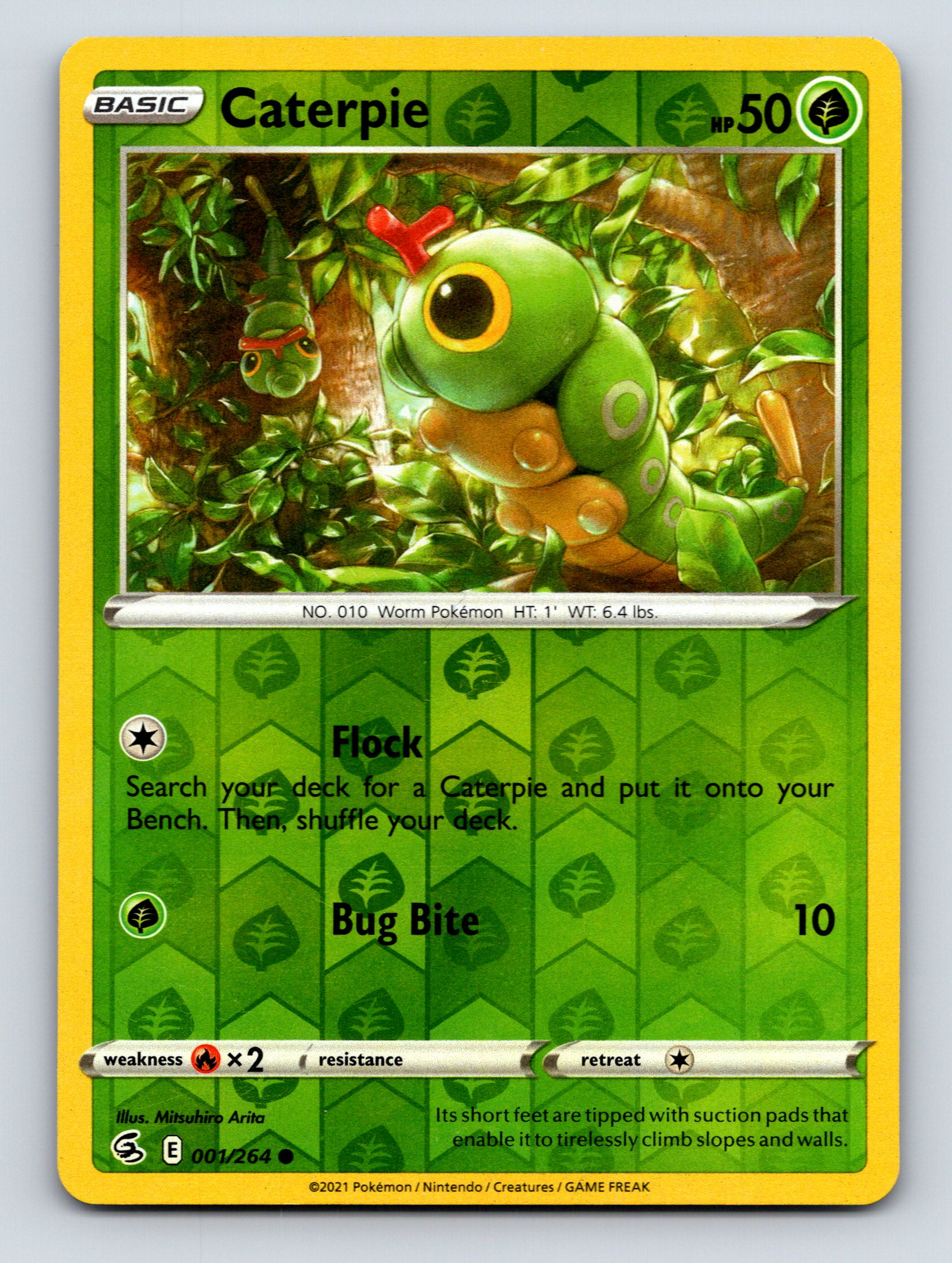 caterpie evolution level leaf green