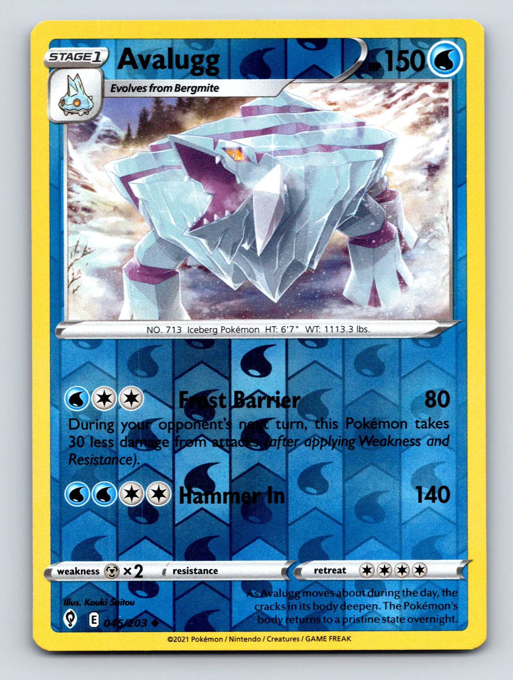 avalugg pokemon type