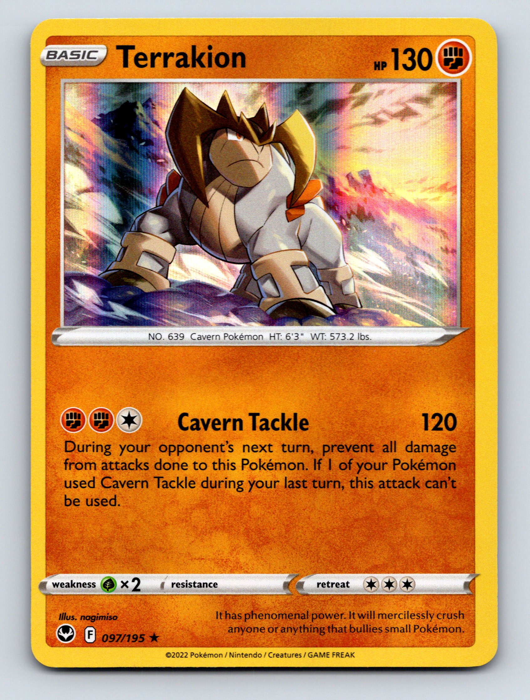 Basic Terrakion HP 130 Cavern Tackle Rarity Orange Pokémon Card | eBay