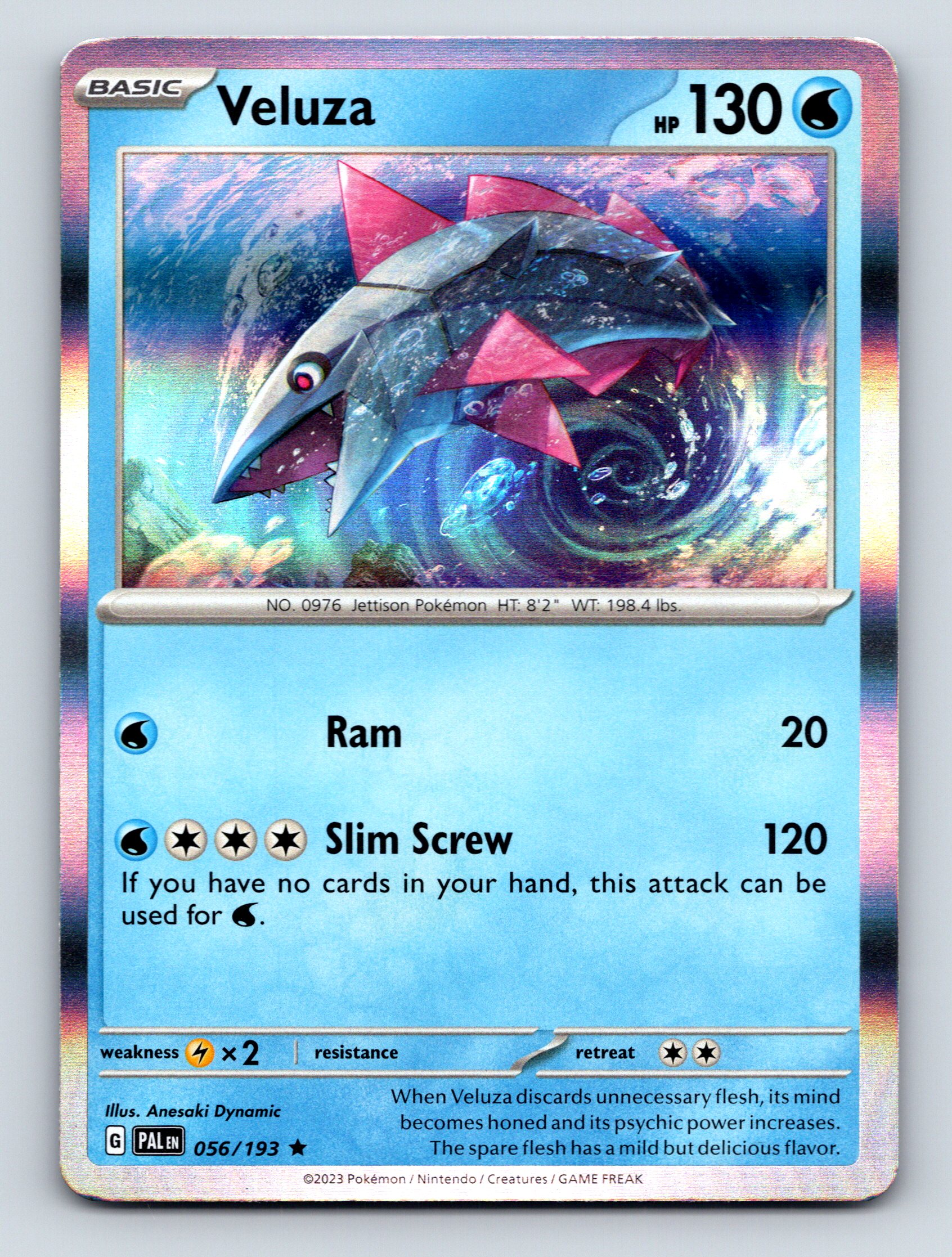 Basic Veluza HP 130 Slim Screw Attack Rarity Blue Colorful Pokémon | eBay