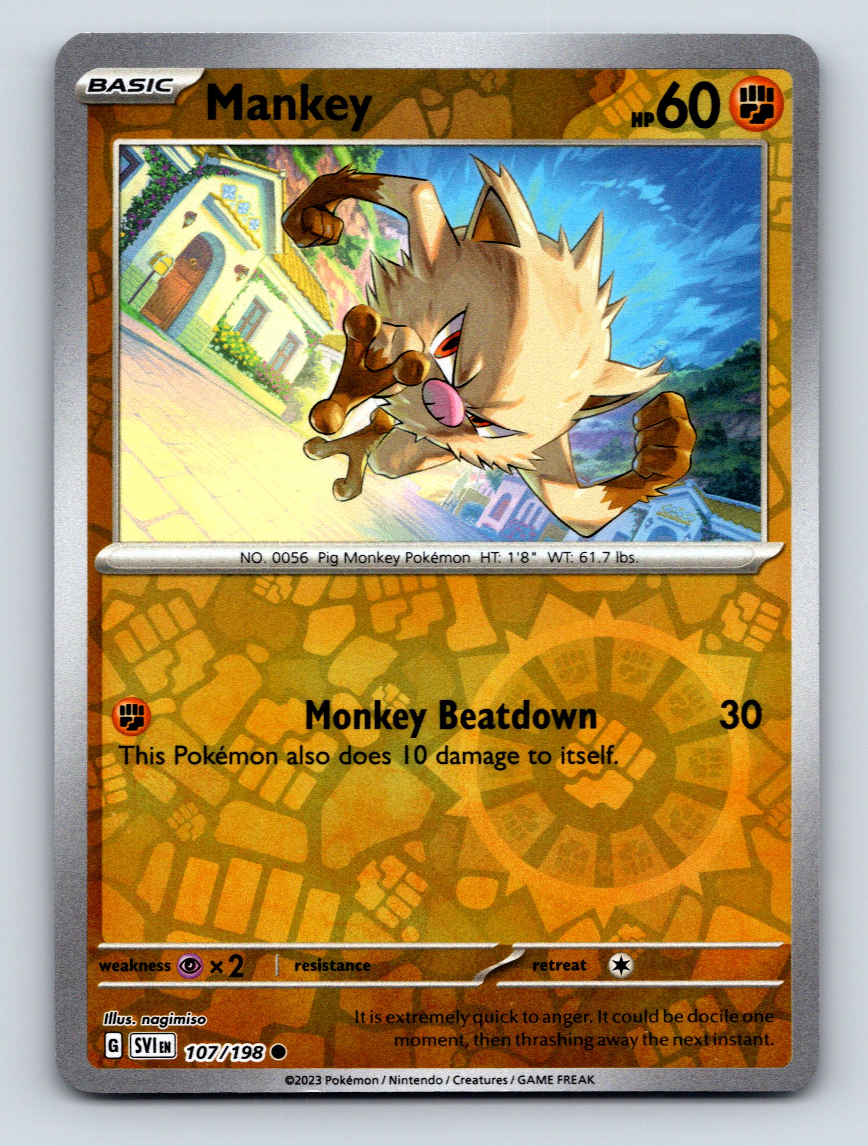 pokemon mankey attacks