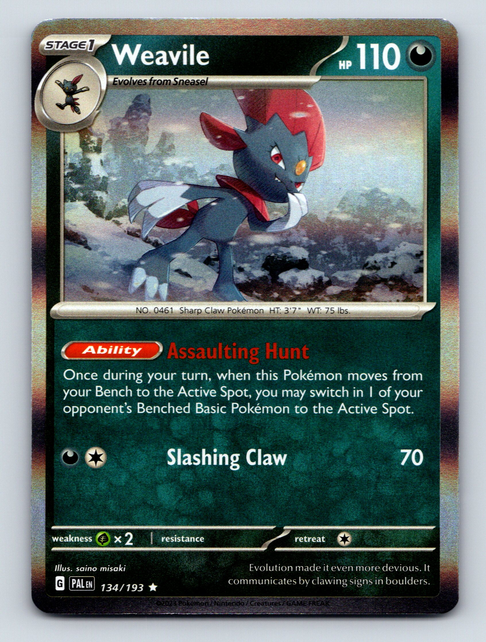 weavile evolution unbound