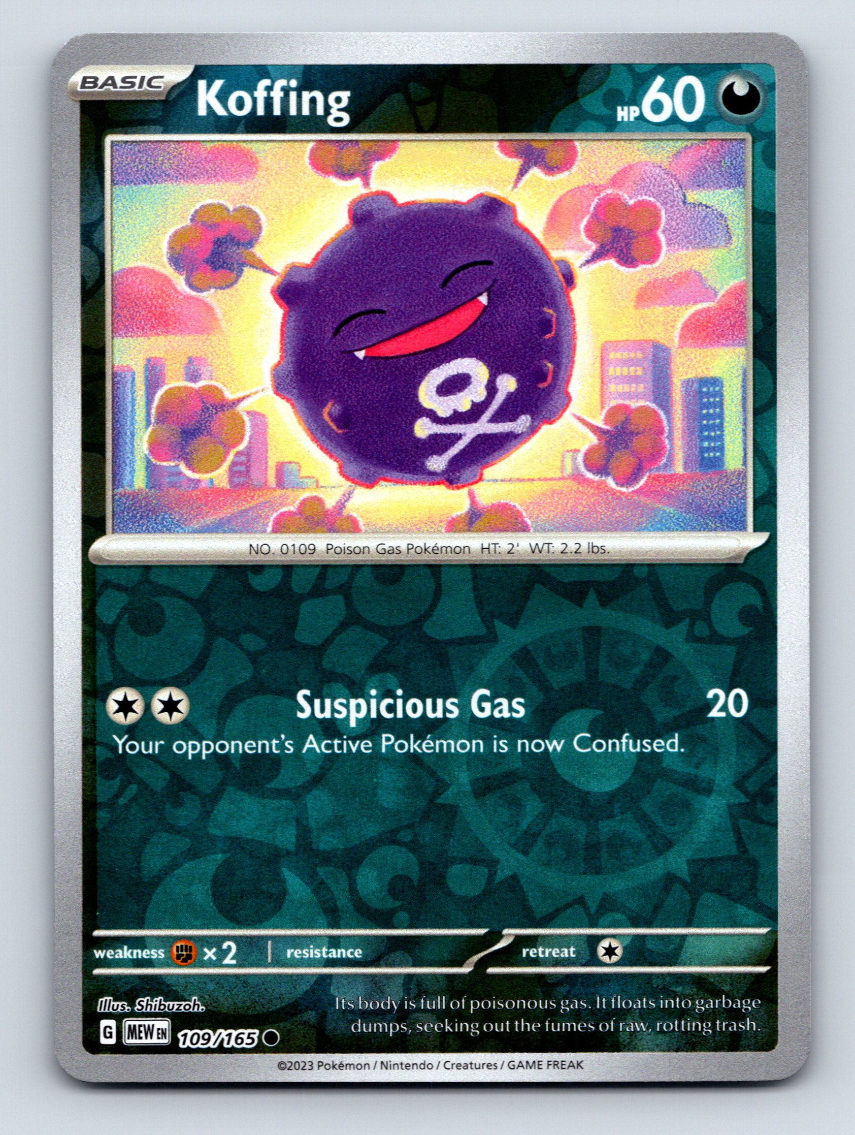 Basic Koffing HP 60 Suspicious Gas Attack Rarity Dark Pokémon Card | eBay