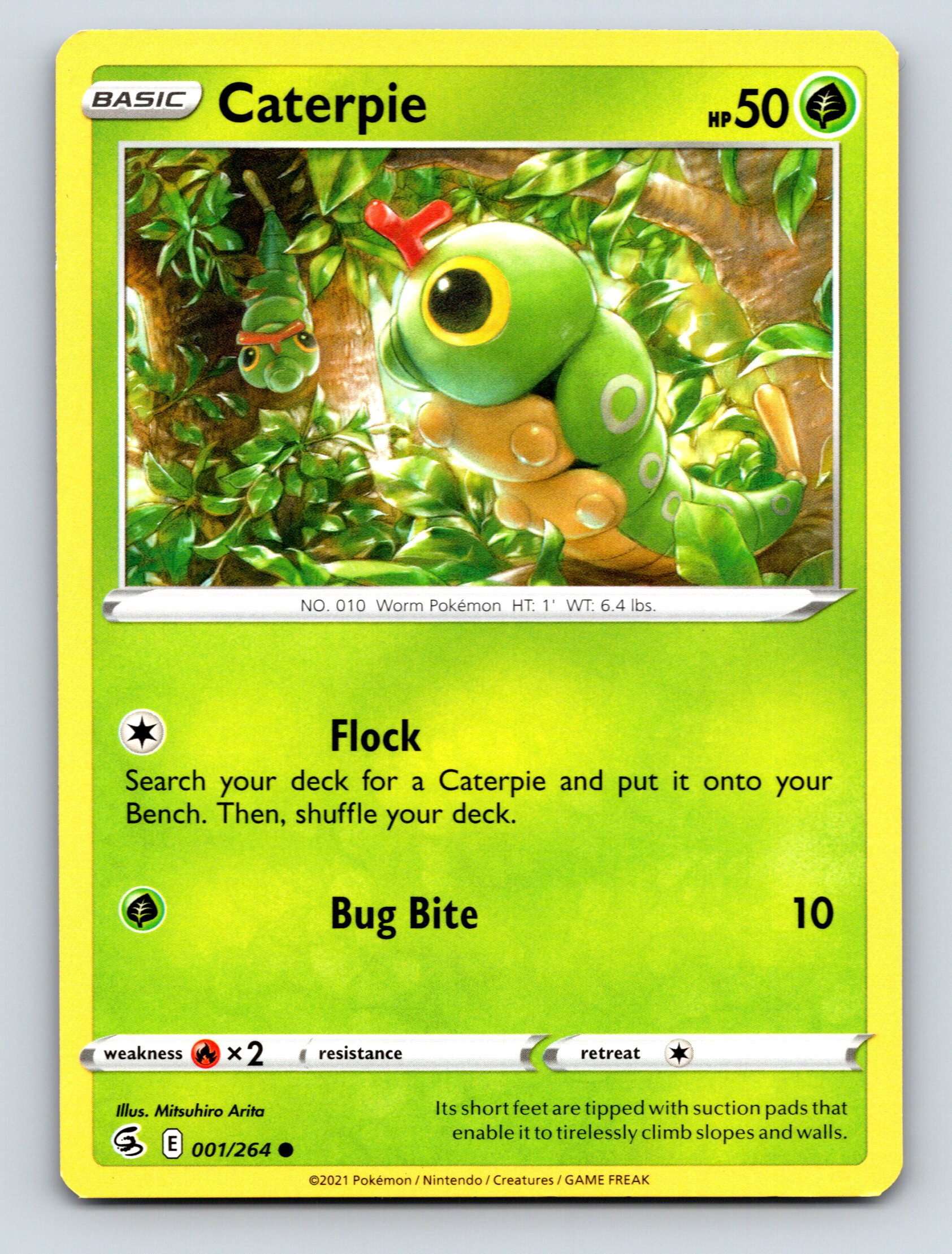 bug type pokemon cards