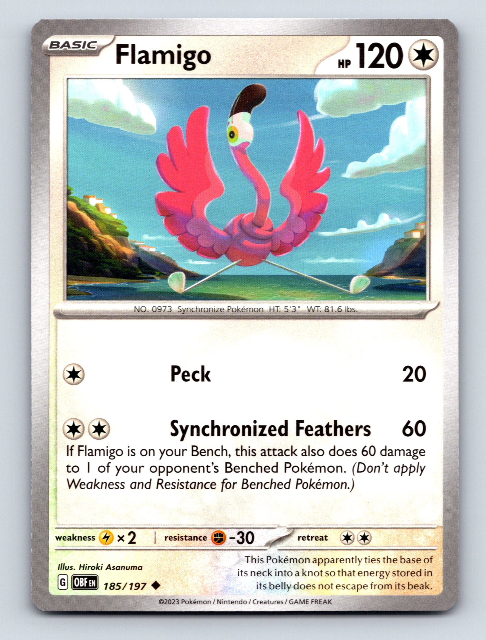 Basic Flamigo HP 120 Synchronized Feathers Attack Rarity Colorful ...