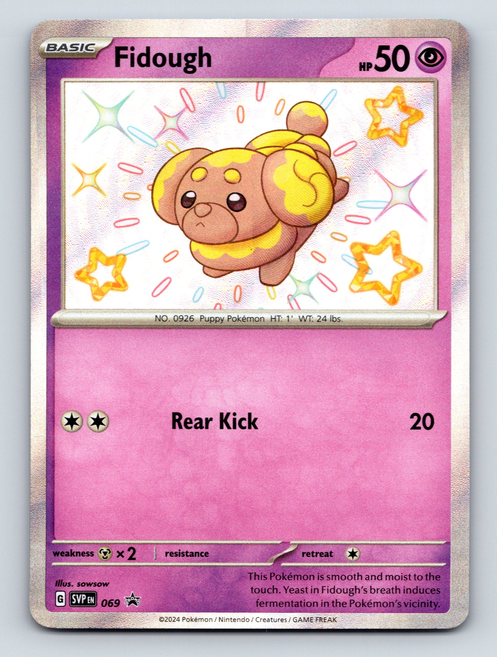 Basic Fidough HP 50 Rear Kick Attack Rarity Purple Colorful Pokémon | eBay