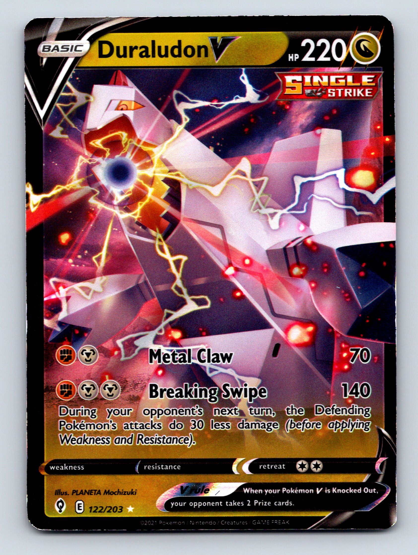 Basic Duraludon V HP 220 Single Strike Attack Rarity Dark Image Pokémon ...